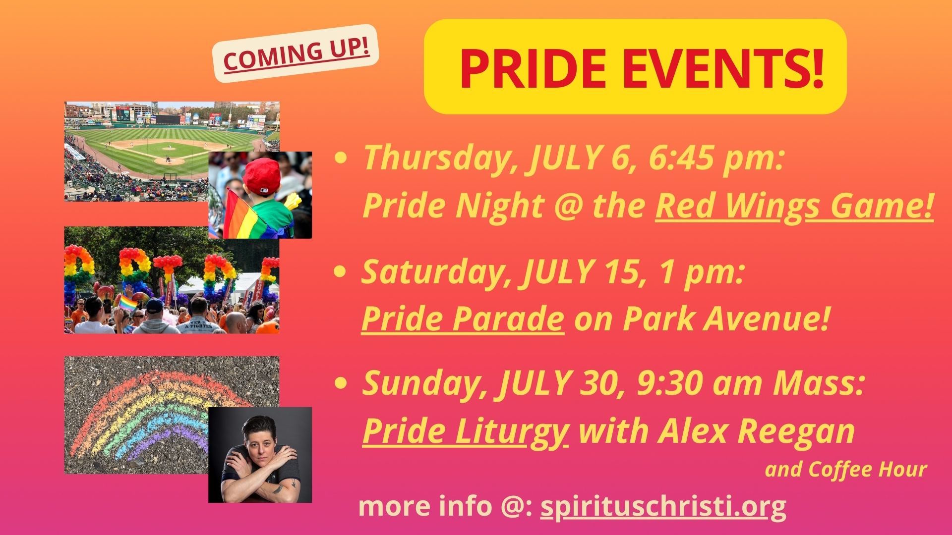 PRIDE ACTIVITIES! - Spiritus Christi Church